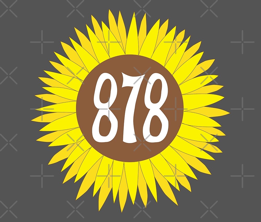 "Hand Drawn Pennsylvania Sunflower 878 Area Code" by itsrturn | Redbubble