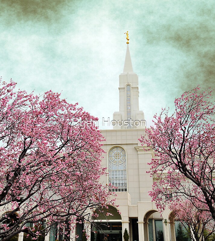 "Bountiful LDS Temple - Spring" by Ryan Houston | Redbubble