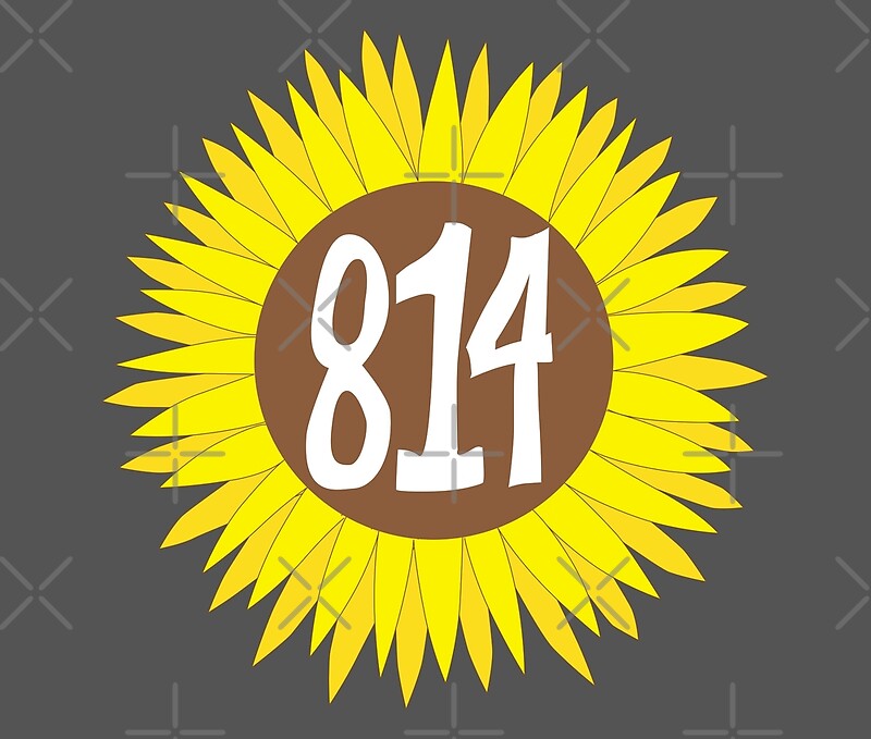 "Hand Drawn Pennsylvania Sunflower 814 Area Code" by itsrturn | Redbubble