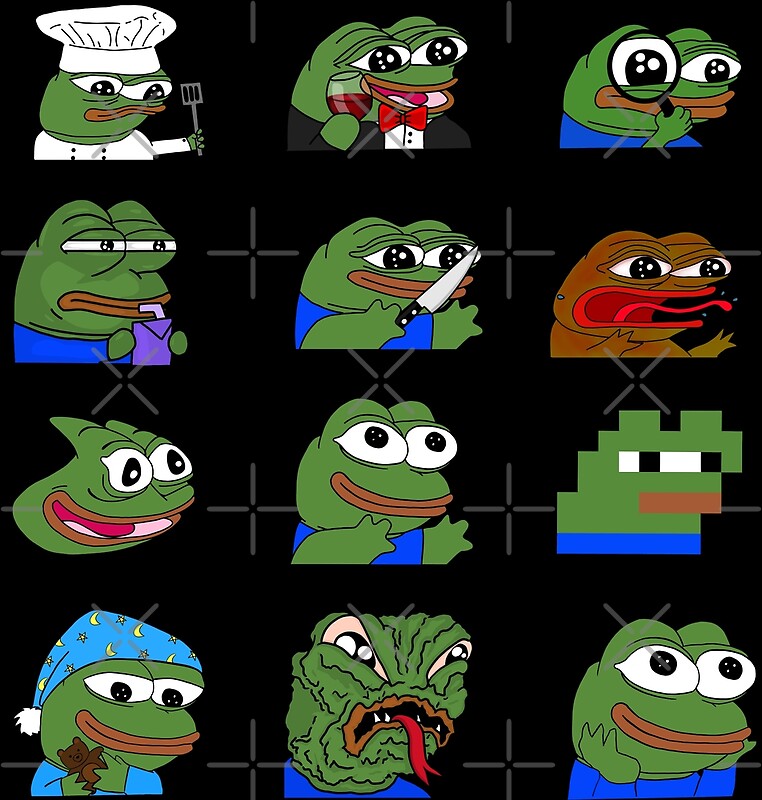 "pepe peepo variety set (12 pepes edition)" by sivelobanova | Redbubble