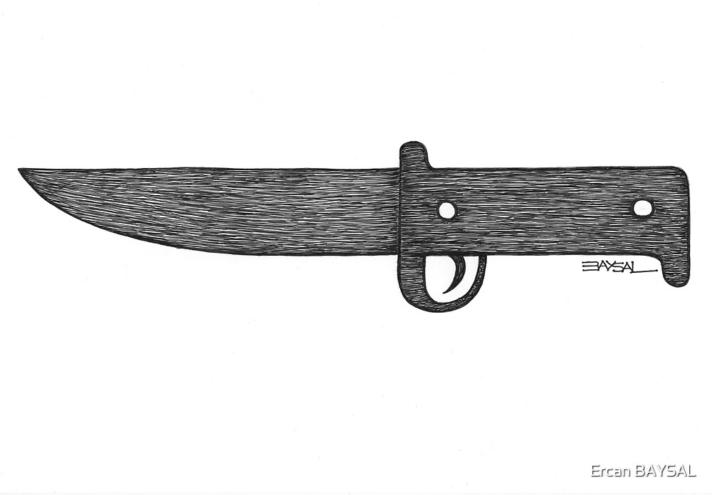 "knife,gun, pistol, surreal, fantasy, idea,violence, humour,drawing ...