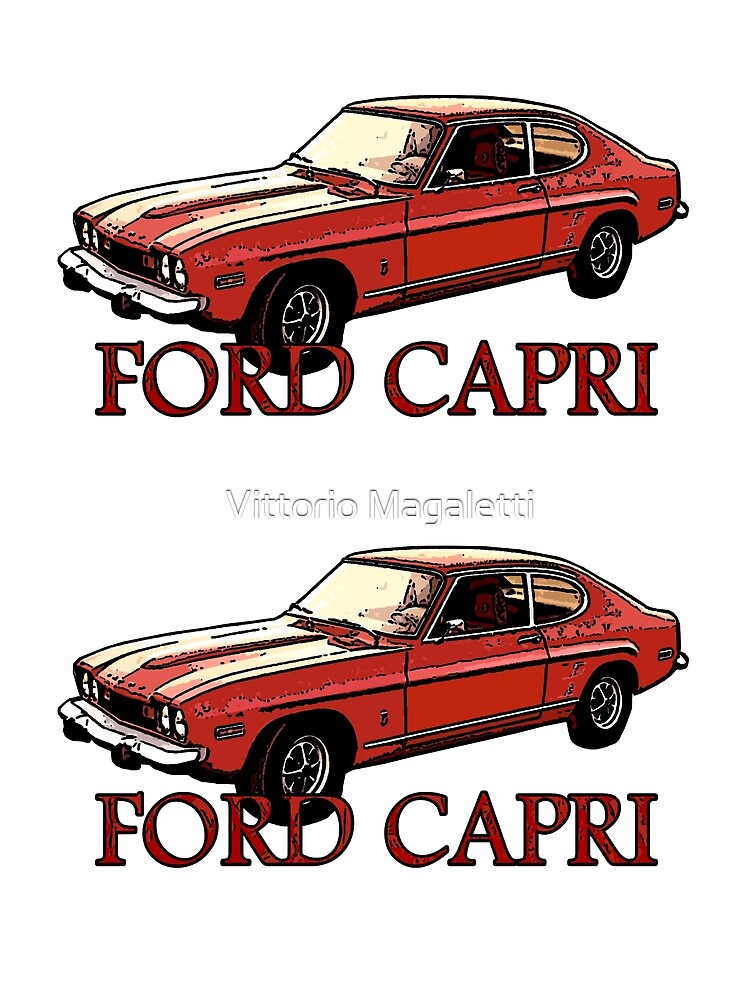 "Sticker FORD CAPRI" by Vittorio Magaletti | Redbubble