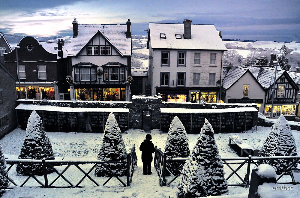 "Christmas in Hay-on-Wye" by Alan Trow | Redbubble