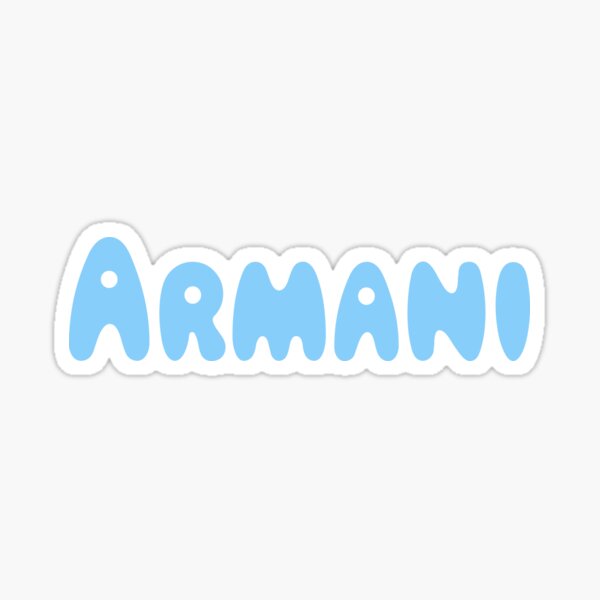 Armani Stickers | Redbubble