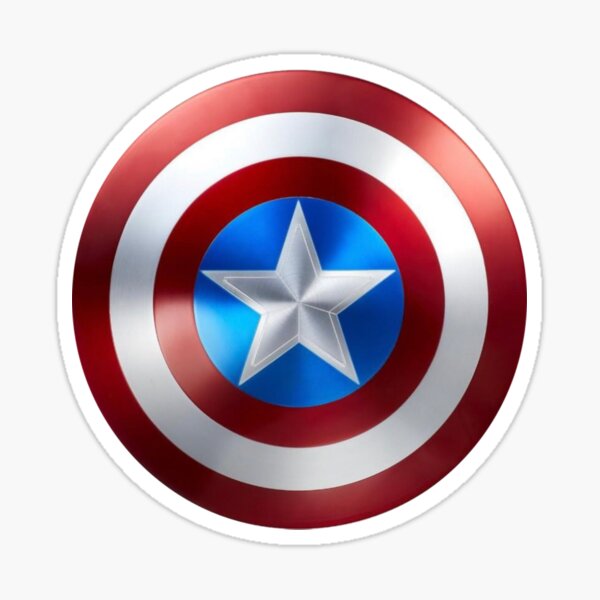 Captain America Shield Stickers | Redbubble