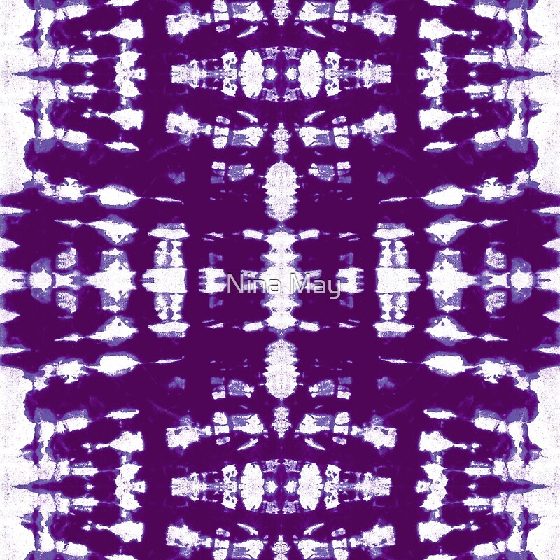 "Purple Kumo Shibori" by Nina May | Redbubble