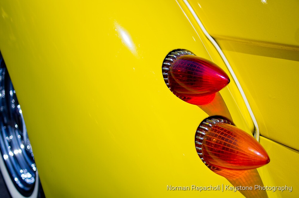 "White walls, bullets, canary yellow classic" by Norman Repacholi ...