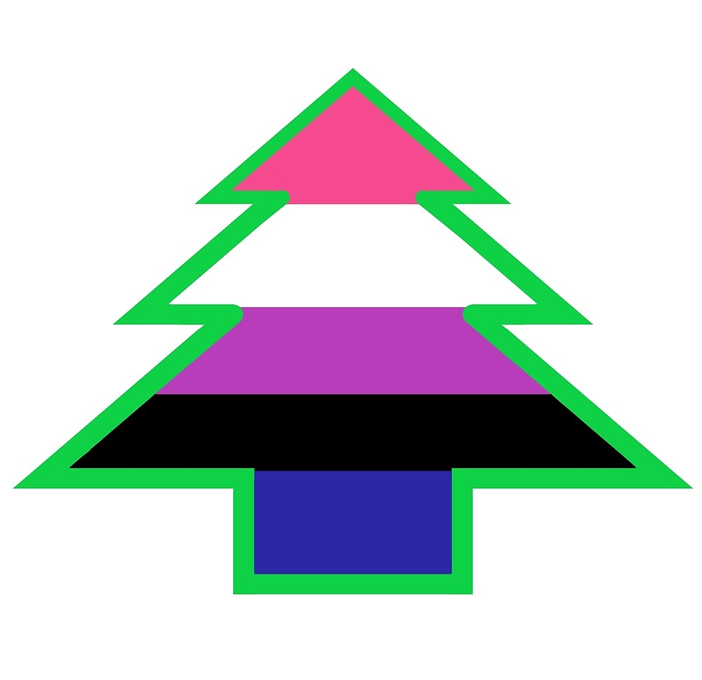 "Genderfluid Pride: Christmas Tree" by DisneyFanatic23 | Redbubble