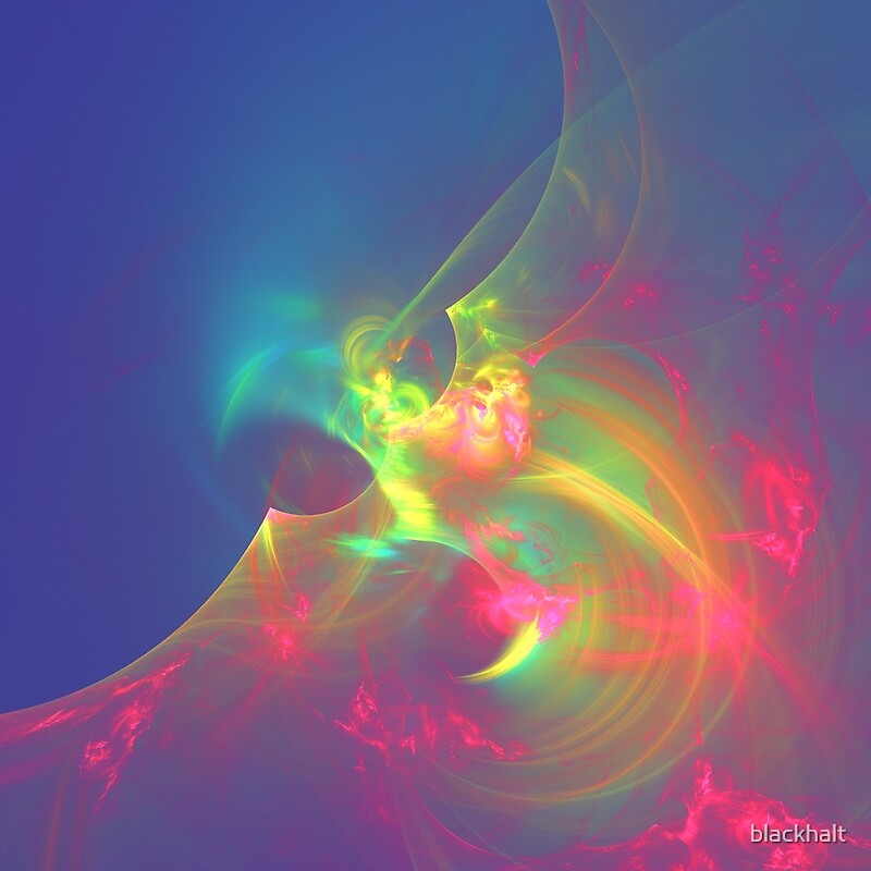 "Sea wave ghost fractal" by blackhalt | Redbubble