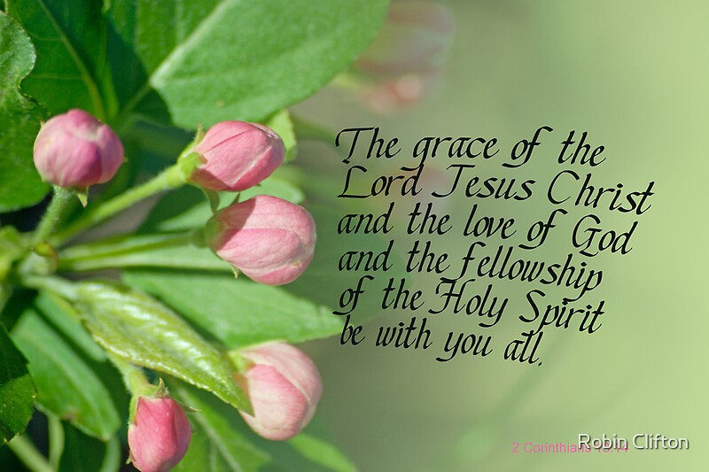 "Triune God Blessing ~ 2 Cor 13:14" by Robin Clifton | Redbubble