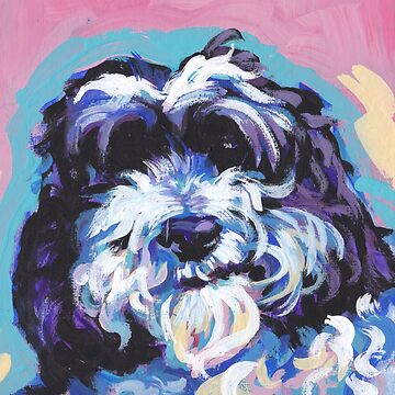 "Cockapoo Dog Bright colorful pop dog art" Sticker for Sale by ...