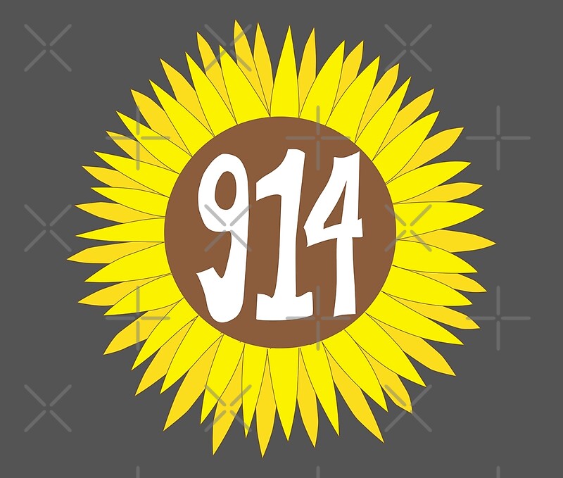 "Hand Drawn New York Sunflower 914 Area Code" by itsrturn | Redbubble