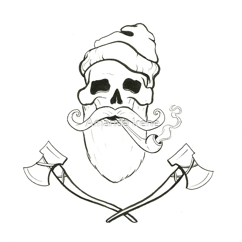 "Bearded Ax Man" by Amanda Irene | Redbubble