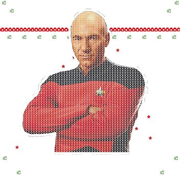 "Star Trek Next Picard Make It Snow Ugly Sweater Christmas " Essential ...