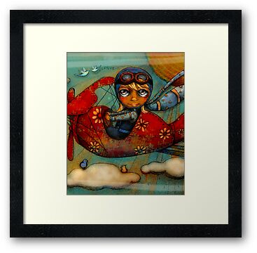 "Little Red Plane" by Karin Taylor | Redbubble