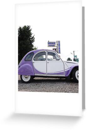 "Citroen 2CV in Milka Colours" by Hans Kool | Redbubble
