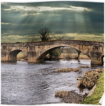 "Edisford Bridge, Clitheroe, Lancs, UK." by Sandra Cockayne | Redbubble